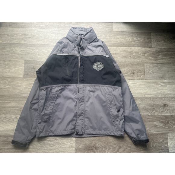 Harley-Davidson | Jackets & Coats | Harley Davidson Mens S Gray Hooded ...